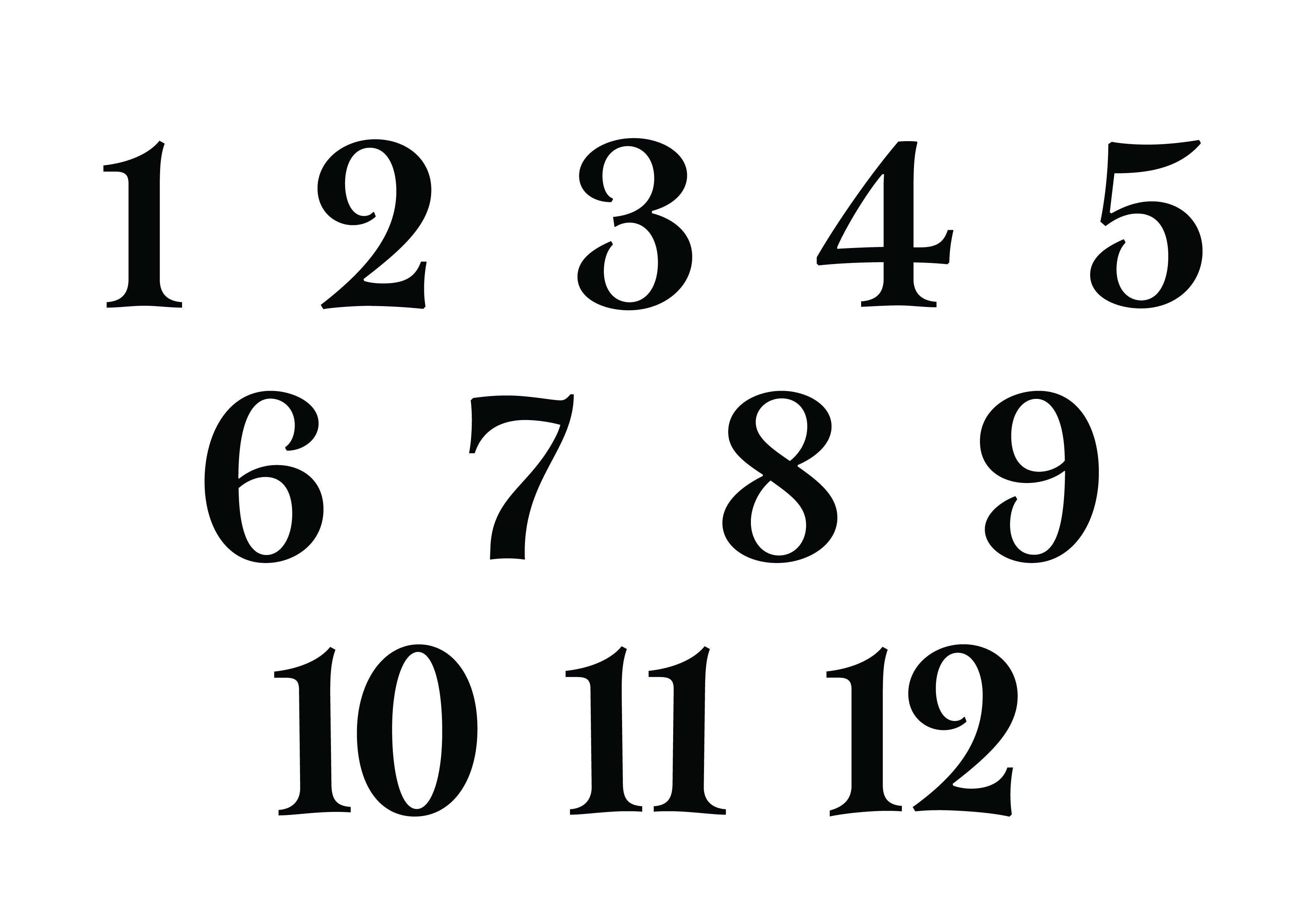 J.N.Shapiro numerals – watchtype